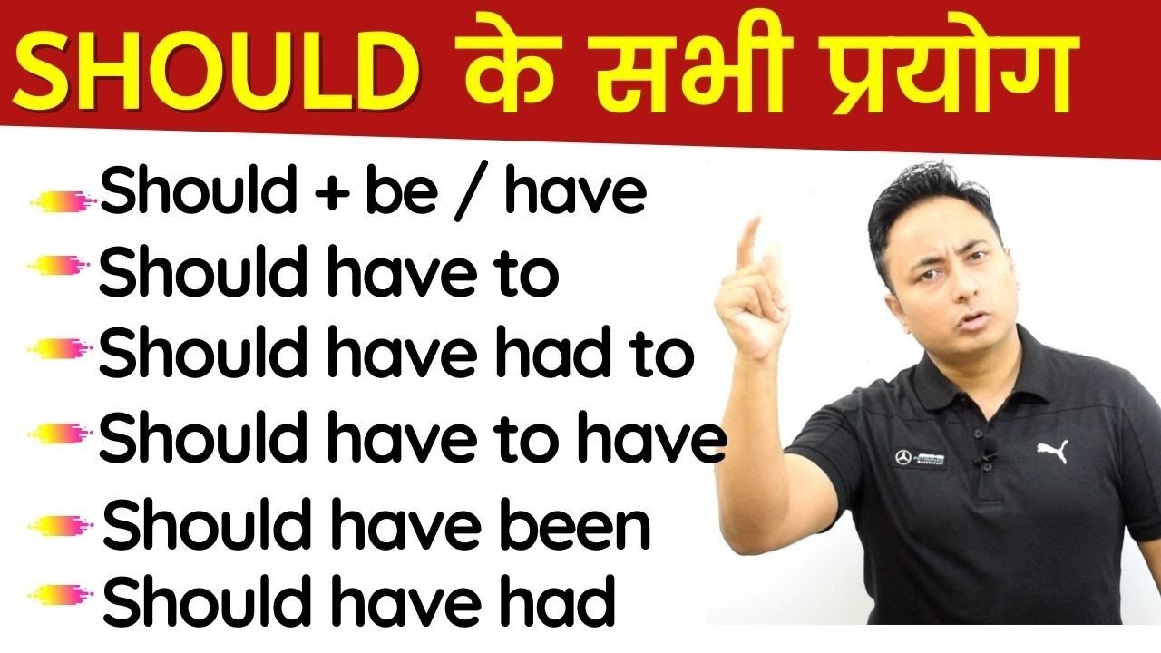 How to use Should in English in Detail - Spoken English Guru